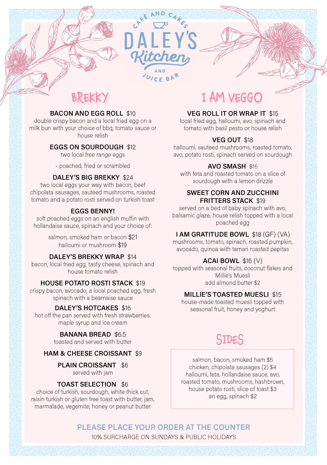 Cafe Central Coast | Daley's Kitchen And Juice Bar | Daleys Point